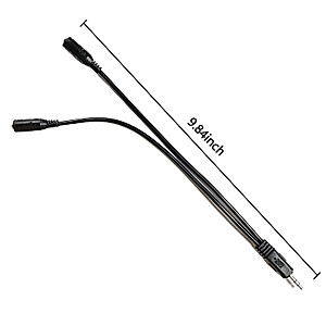 2-Pack Headphone Aux Splitter, 3.5mm 2 Female to 1 Male Audio Splitter Stereo Dual Headphone Adapter Compatible Headset Tablet Smartphone MP3 Player & More