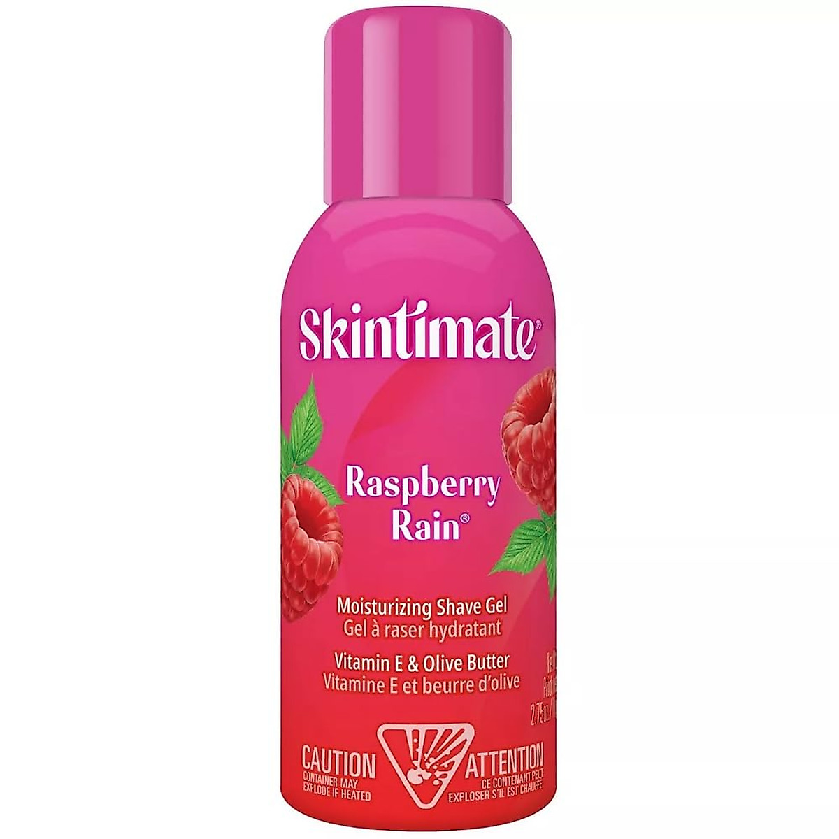 Skintimate Signature Scents Moisturizing Shave Gel for Women Raspberry Rain with Vitamin E and Olive Butter - 2.75 Ounce(Packaging May Vary)