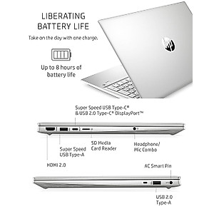 HP Pavilion 15 Laptop, 11th Gen Intel Core i7-1165G7 Processor, 16 GB RAM, 512 GB SSD Storage, Full HD IPS micro-edge Display, Windows 10 Pro, Compact Design, Long Battery Life (15-eg0021nr, 2020)