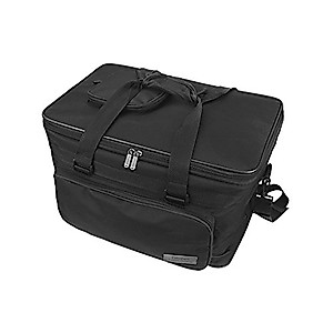 Professional Art Supplies Storage Bag with Shoulder Padded Strap, Large Painting Travel Tote Bag for Paints, Paint Brushes &Pen &Pencil, Pallet, Sketchbook,Paint Bucket,Waterproof and Foldable,Canvas