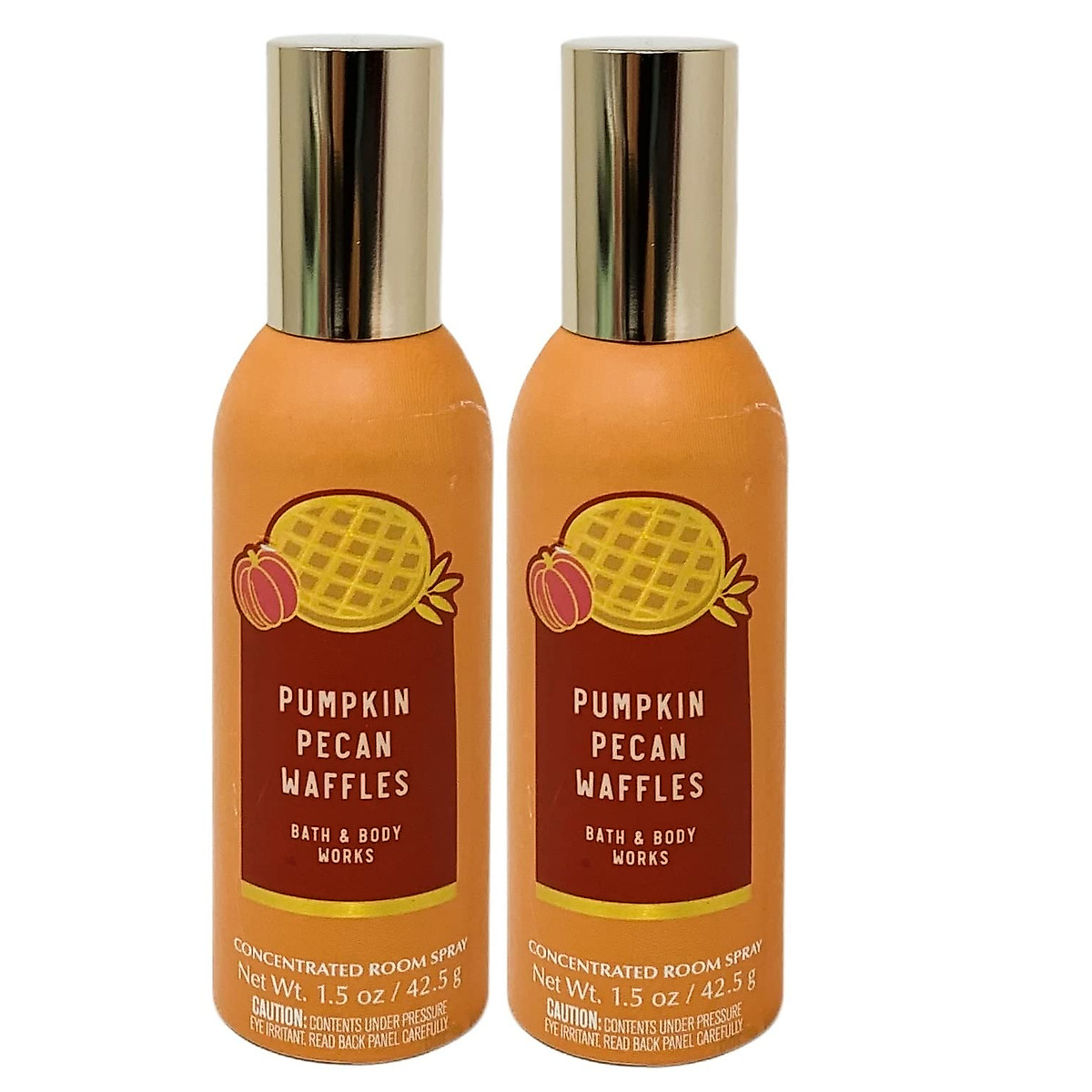 Bath and Body Works Pumpkin Pecan Waffles Concentrated Room Spray 2 Pack - 1.5 oz / 42.5 g