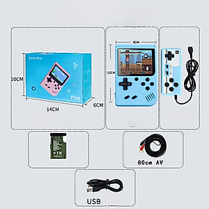 Handheld Game Console with Classical Retro Single and Multiplayer Games, 3.0 Inch Gameboy Kids Screen Portable Retro Video Game Console Support TV Connection (400 Games)