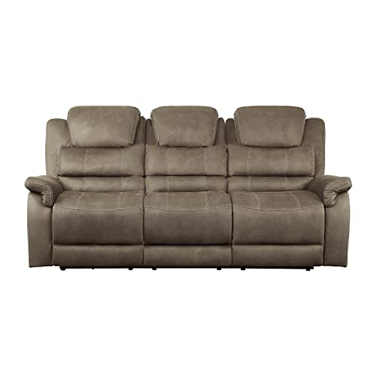 Lexicon Saffold Power Double Reclining Sofa, Brown