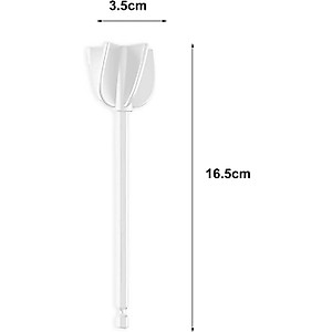White Helix Paint Mixer Drill Attachment Epoxy Mixer Paddle Mixer for Plaster Mixer Used with Drill to Mix Plaster, Cement, Jointing, Render Whisk, Paint Whisk Compound Mixer