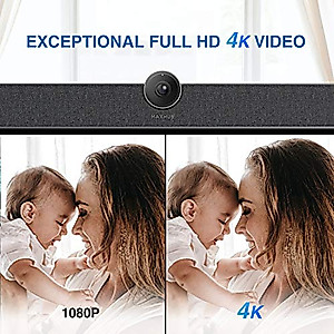 Enther & MAXHUB 4K Video Conference Camera,Video and Audio Conferencing System All-in-One Webcam with Microphone for Small Meeting Rooms Wide Angle