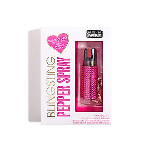 BlingSting Pepper Spray Keychain for Women Pink