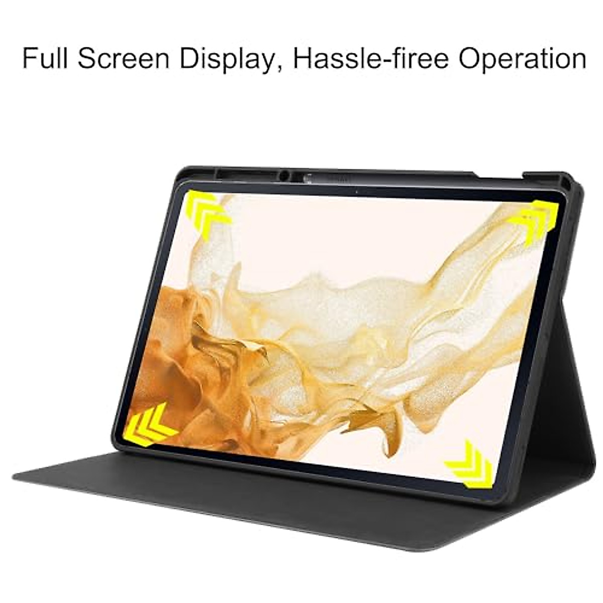 Case for Samsung Galaxy Tab S7 FE 12.4-Inch 2021 Release Model (SM-T730/733/736/738) Smart Slim Tri-Fold Tablet TPU Leather Cover With Auto Wake/Sleep for Samsung Galaxy Tab S7 FE Cover (Red)