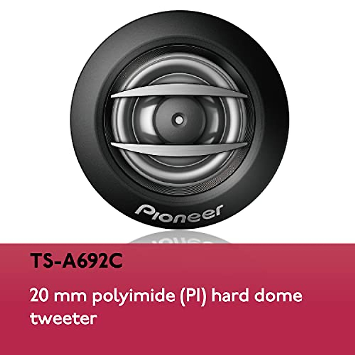 PIONEER TS-A692C A Series 6" x 9" 450 W Max Power, Carbon/Mica-Reinforced IMPP Cone, 20mm PI Tweeter - Component Speakers (Pair)