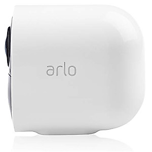 Arlo Ultra Smart Home Security Cameras, Alarm, Rechargeable, Colour Night Vision, Indoor/Outdoor, 4K UHD, 2-Way Audio, Spotlight, 180 Degree View, Add On Camera - SmartHub Needed, VMC5040