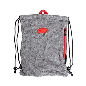 Skechers Sport Drawstring Athletics Grey Backpack with Zippered Pocket for Gym