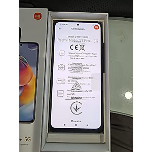 Xiaomi Redmi Note 11 Pro+ Plus 5G + 4G 128GB + 8GB Unlocked 6.67" 108MP Night Mode (Not Verizon Sprint Boost Cricket Metro At&T) + (w/Fast Car 51W Charger Bundle) (Purple)