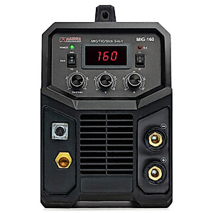 Amico MIG-160, Multi-function 160-Amp MIG/Flux/TIG/Stick Arc DC Inverter Welder, Spool gun weld aluminum SPG15180