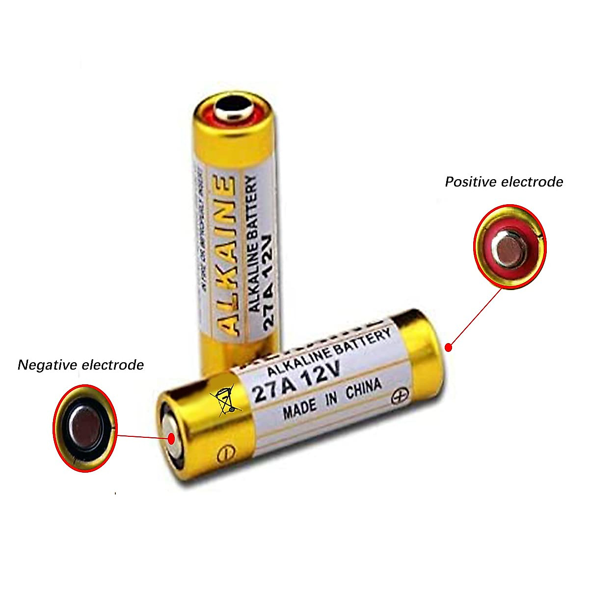 SKOANBE 27A 12V Alkaline Battery-Pack of 5