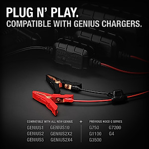 NOCO GC001 X-Connect Battery Clamp Accessory with Integrated M6 Eyelets Genius Smart Battery Chargers