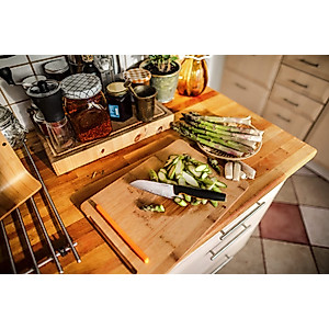 Fiskars Chef's Knife, Small, Functional Form, Total Length: 24 cm, Japanese Stainless Steel/Plastic, 1057541