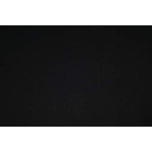 FabricLA DTY Double Brushed Knit Jersey 190 GSM - 58/60" Inches (150 CM) Wide - Soft Polyester Spandex Fabric - 2 Way Stretch Knit Fabric - Black, 1 Continuous Yard