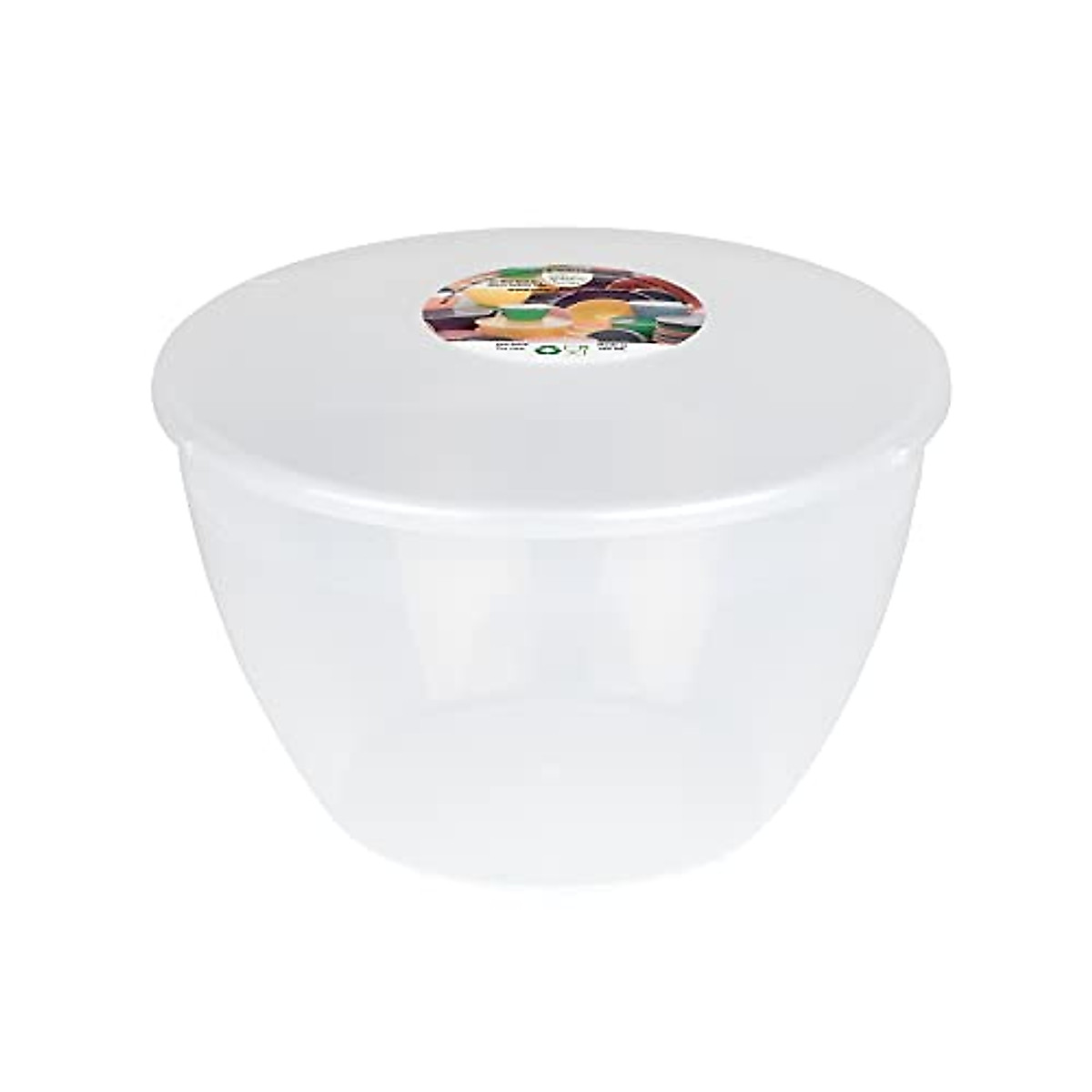 Just Pudding Basins 3 Pint Plastic Pudding Basin and Lid Clear 2 Pack 3pt Steam Dessert Bowls