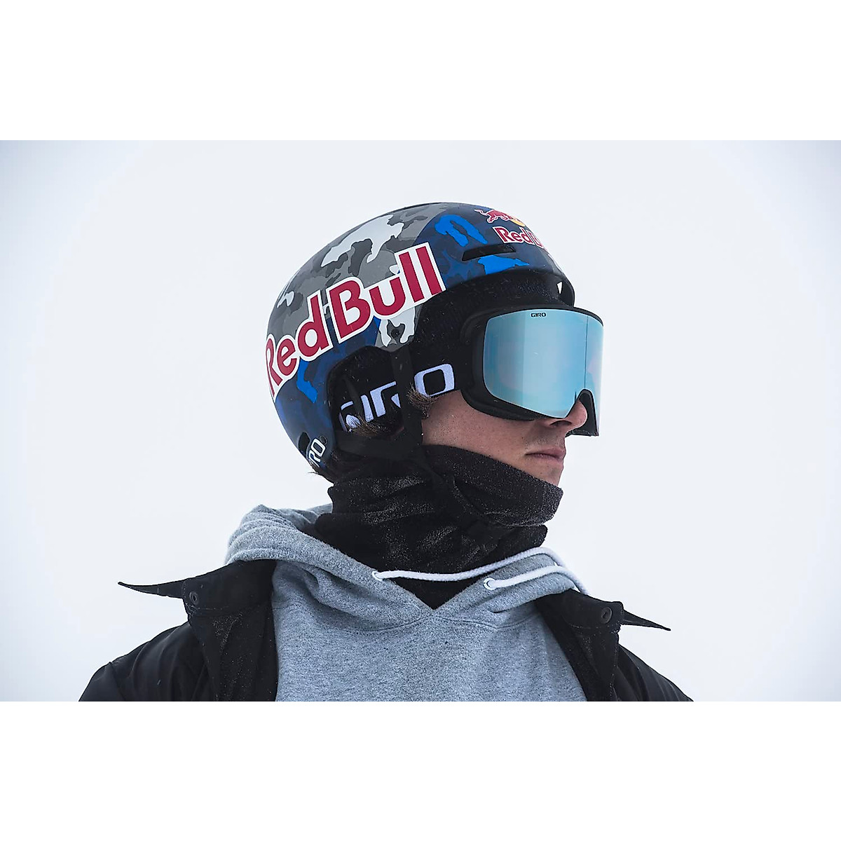 Giro Axis Ski Goggles - Snowboard Goggles for Men - POW Strap with Vivid Royal/Vivid Infrared Lenses