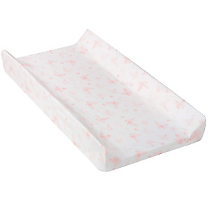 Andi Mae Changing Pad Cover - Watercolor Pink Butterflies -100% Jersey Cotton - Fits Standard Changing Pads