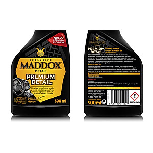Maddox Detail - Premium Detail - Dashboard Cleaner with Polish. Vinyl & Rubber Care. SHINY Finish, Non-greasy. No Silicones. Car Cleaning Products (500 ml).