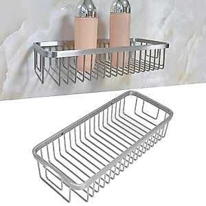 Shower Basket, Easy to Use Wall Mounted Shelf Sturdy Save Space for Bathroom for Dining Room for Balcony