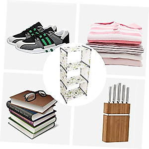 CAXUSD Combination Shelf Shoe Rack Shelf Clothing Shelves Clothes Organizer Rack Free Standing Bookcase Hangers for Clothes Clothing Shelf Storage Shelf Display Stand Rack Simple Fabric