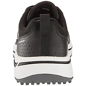 Skechers Men's Arch Fit Golf Shoe Sneaker, Black/White, 12