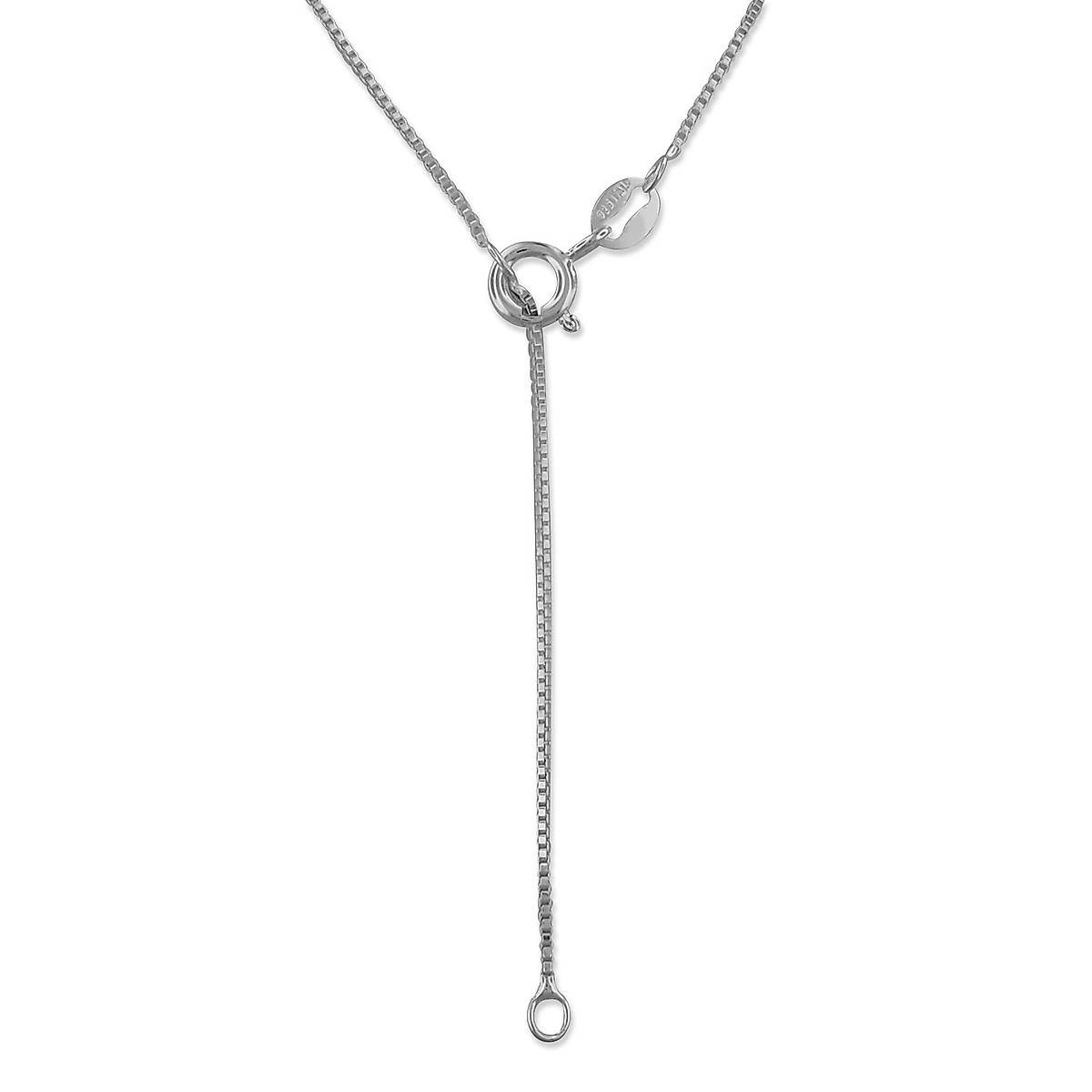 Hawaiian Silver Jewelry Hibiscus Pendant Necklace – 16 plus 2-inch Sterling Silver Chain Necklace with Hibiscus Flower Pendant – Italian Made Silver Chain – Sophisticated Silver Flower Pendant