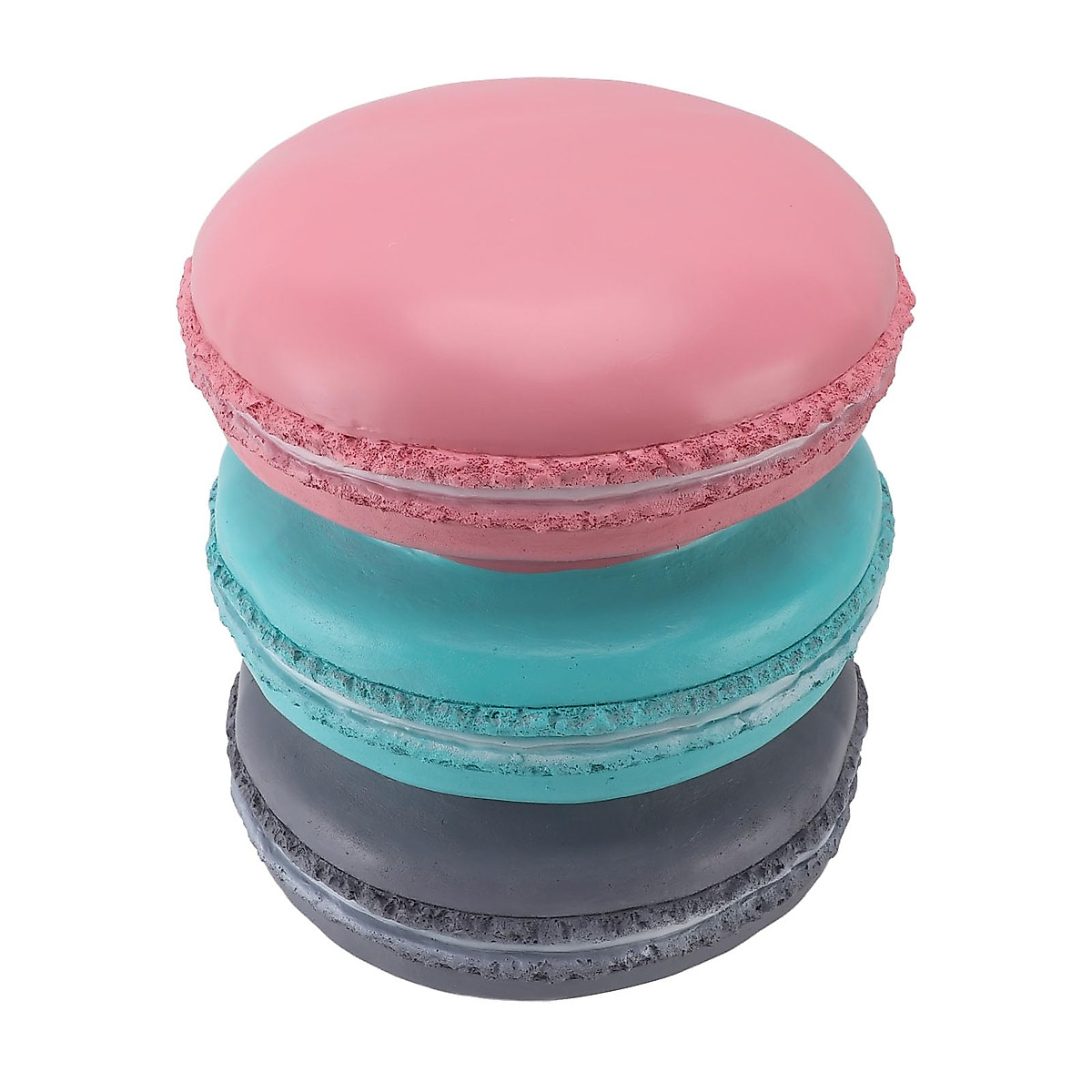 NOENNULL Shoe Change Cute Stool Fun Food Stool for Kids Foot Rest Stool for Living Room Bedroom Macaron Biscuits Shaped