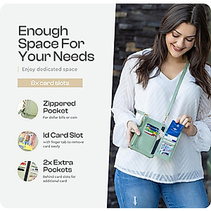 Claasico Womens Crossbody Wallet & Phone Case | iPhone/Samsung/LG Magnet Cell Pouch & Handbag