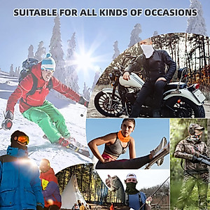 6 Pack Ski Mask Balaclava Face Masks for Men Women Pooh Shiesty Mask Outdoor Full Cover Summer&Winter Protection Black