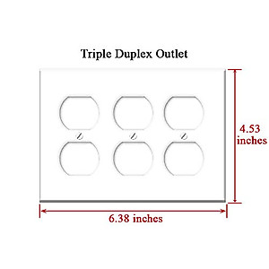 Triple Duplex Outlet Wall Plate Cover - Turtle Carapace Tortoise Green Walking Shell Slow