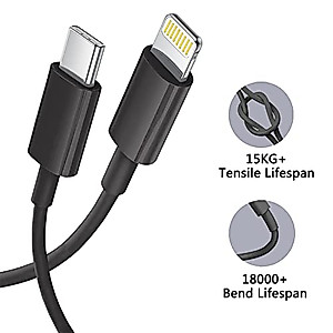 iphone Quick Charger - 20W PD USB C Wall Charger [MFi Apple Certified] with 6FT USB-C to Lightning Cable Compatible with iPhone 14/14 Pro/14 Pro Max/14 Plus/13/12/11/Pro/Pro Max/Mini/Xs Max/XR/X, iPad