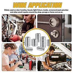 QLOUNI 200pcs M3 M4 M5 M6 M8 Allen Head Socket Hex Grub Screw Set Cup Point Assortment Kit (Metric, 304 Stainless Steel)