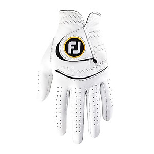 FootJoy Men's StaSof Golf Glove, White, Cadet X-Large, Worn on Left Hand