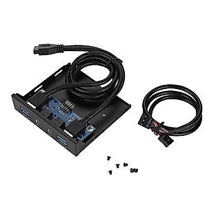 USB3.0 Front Panel,3.5inch 2 USB3.0 Interfaces with Mic Audio Front Panel,USB3.0 Audio Floppy Front Panel,USB 3.0 Front Panel Floppy Disk Bay Computer Case Front Bay