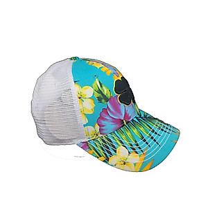 Black Clover Island Lu 5 - Black/Yellow/Tropical/White Mesh - Adjustable