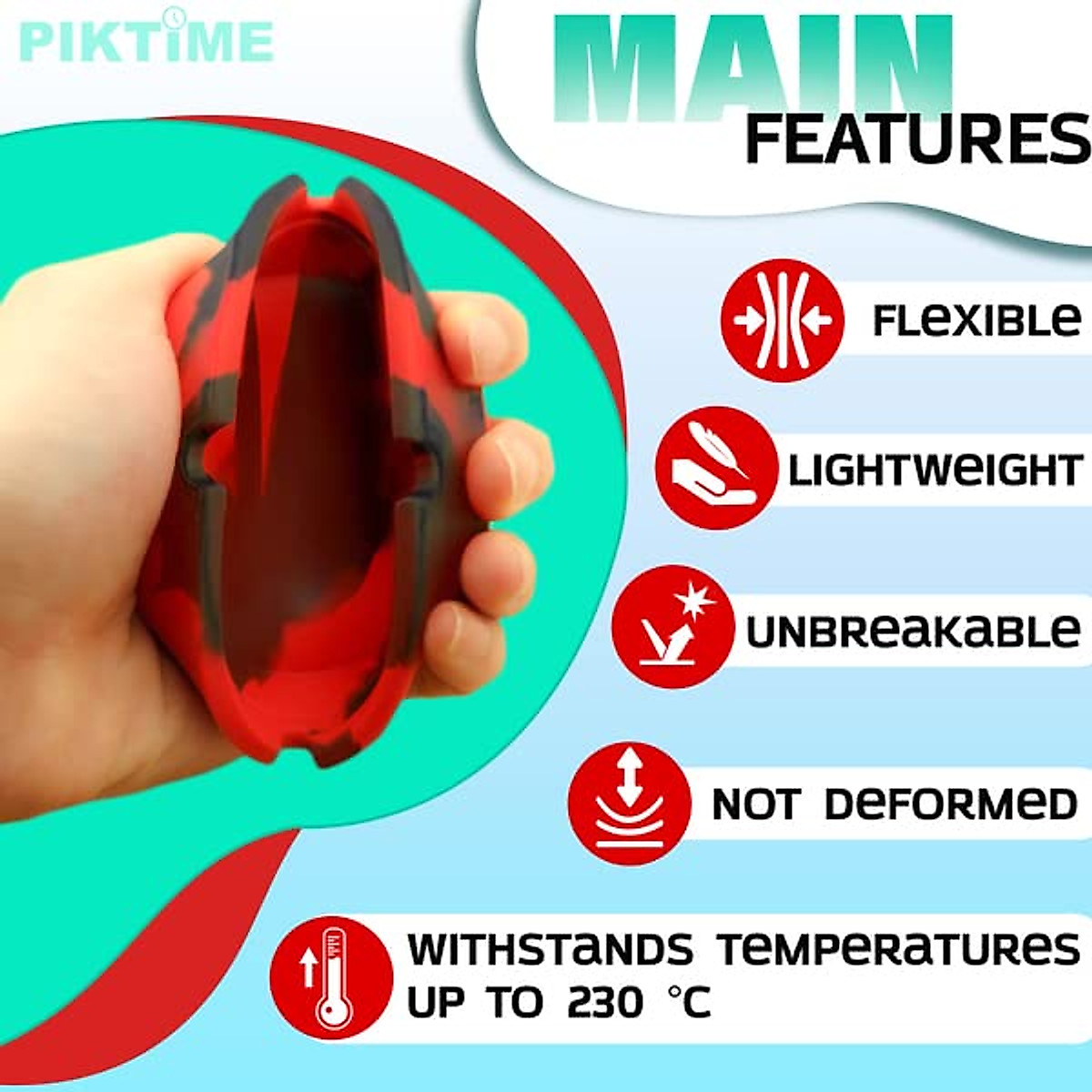 3Pcs Silicone Ashtrays for Cigarettes - Rubber Tray High Heat silicone cigarette holder Ash Tray Round Tray Cigar Ashtrays - Patio Decor ashtrays Outdoor Cigar Ashtray Indoor Decor Home Office Decor