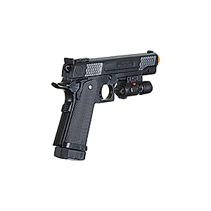 P2 Spring Powered Airsoft Pistol Plastic Lightweight/ (Black)-