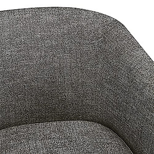 CHITA Swivel Accent Chair Armchair, Round Barrel Chair in Fabric for Living Room Bedroom, Pebble Grey