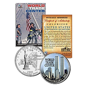 WORLD TRADE CENTER 1st Anniversary 9/11 New York State Quarter U.S. Coin WTC