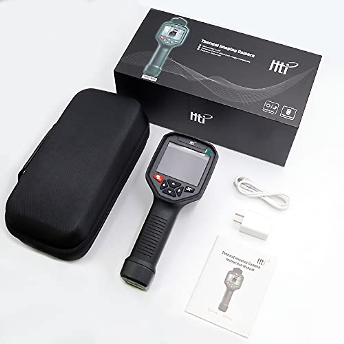 Hti-Xintai 384 X 288 Resolution Thermal Camera Imager with 3.5” TFT Display Screen, Infrared Imaging Camera with WiFi, Built-in 8GB Digital Storage and Adjustable Focus Thermal Camera with 25HZ