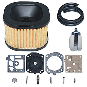 AUMEL 503818001 Heavy Duty HD Air Fuel Filter Line Kit For Husqvarna 372 372XP w/Walbro K10-HD Carburetor Repair Kit.
