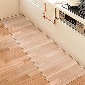 Clear PVC Desk Chair Mat Pvc Clear Transparent, Non-Slip Floor/Carpet Protector Mat Scratch Resistant Wear Resistant Indoor,100% Waterproof Vinyl Plastic Floor Mat,Can Be Cut,60/80/90/100/120/140cm wi