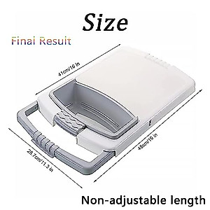 RUILOGOD 3 in 1 Kitchen Multifunction Sink Strainer Plastic Cutting Board Storage Basket, Over the Sink Chopping Board with Containers Retractable Drain Basket for Cutting Washing Draining (Gray)