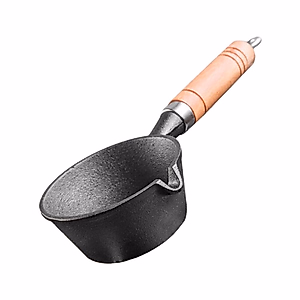 ABOOFAN Mini Hot Oil Pan Butter Sauce Pan Pancake Griddle Milk Pan Butter Melting Pot Turkish Coffee Maker Turkish Coffee Machine Iron Pan Baby Japanese-style Induction Cooker Cast Iron