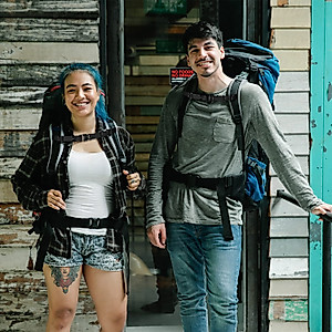 Wisdompro Backpack Chest Strap, Heavy Duty Adjustable Backpack Sternum Strap Chest Belt with Quick Release Buckle for Hiking and Jogging - with Slide Locks (Black)