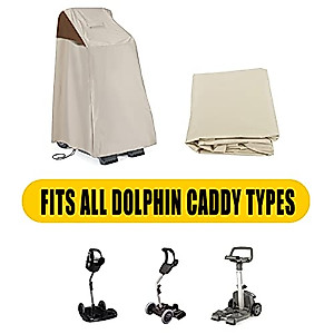 SELUGOVE Caddy Cover,Khaki Thick Fabric Waterproof Caddy Cover