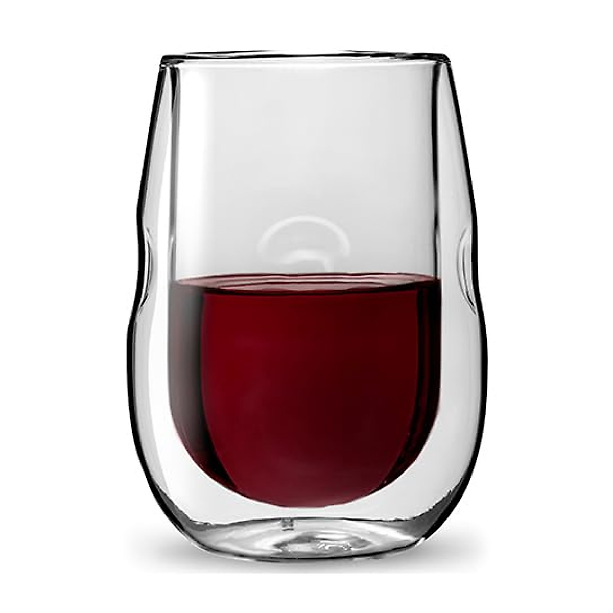 Moderna Artisan Series Double Wall Insulated Wine Glasses - Set of 4 Wine and Beverage Glasses