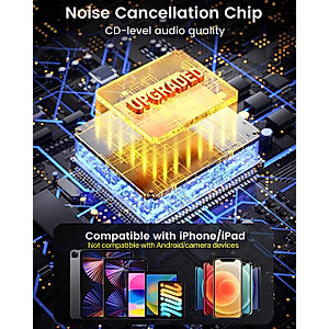 Kingwell Wireless Lavalier Microphone for iPhone, 2 Mini Microphones with Clearer Audio, Wireless Lapel Microphone for Video Recording, Interview, Vlog (White)